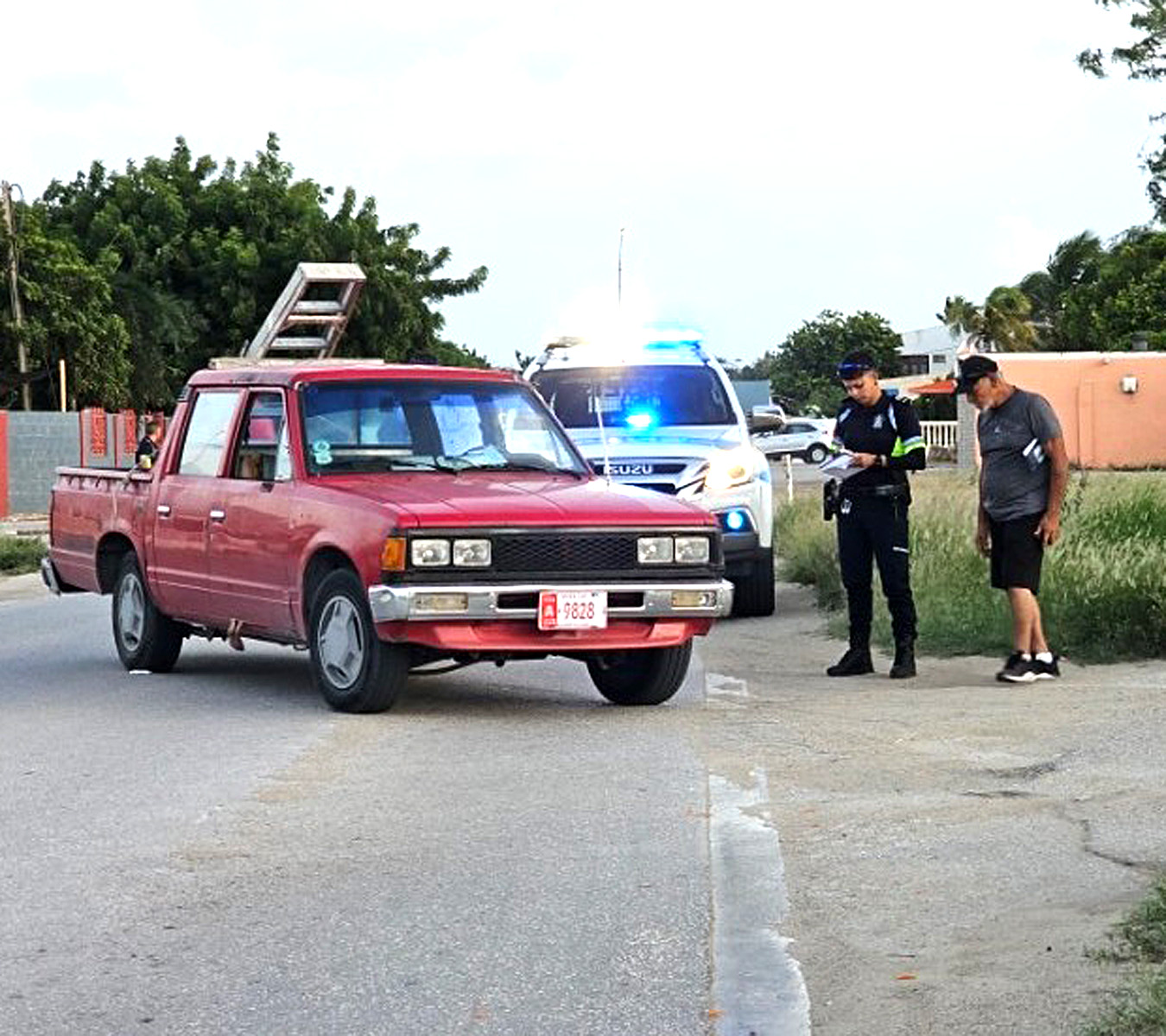 Accident a finalisa cu un SUV cayendo den greppel
