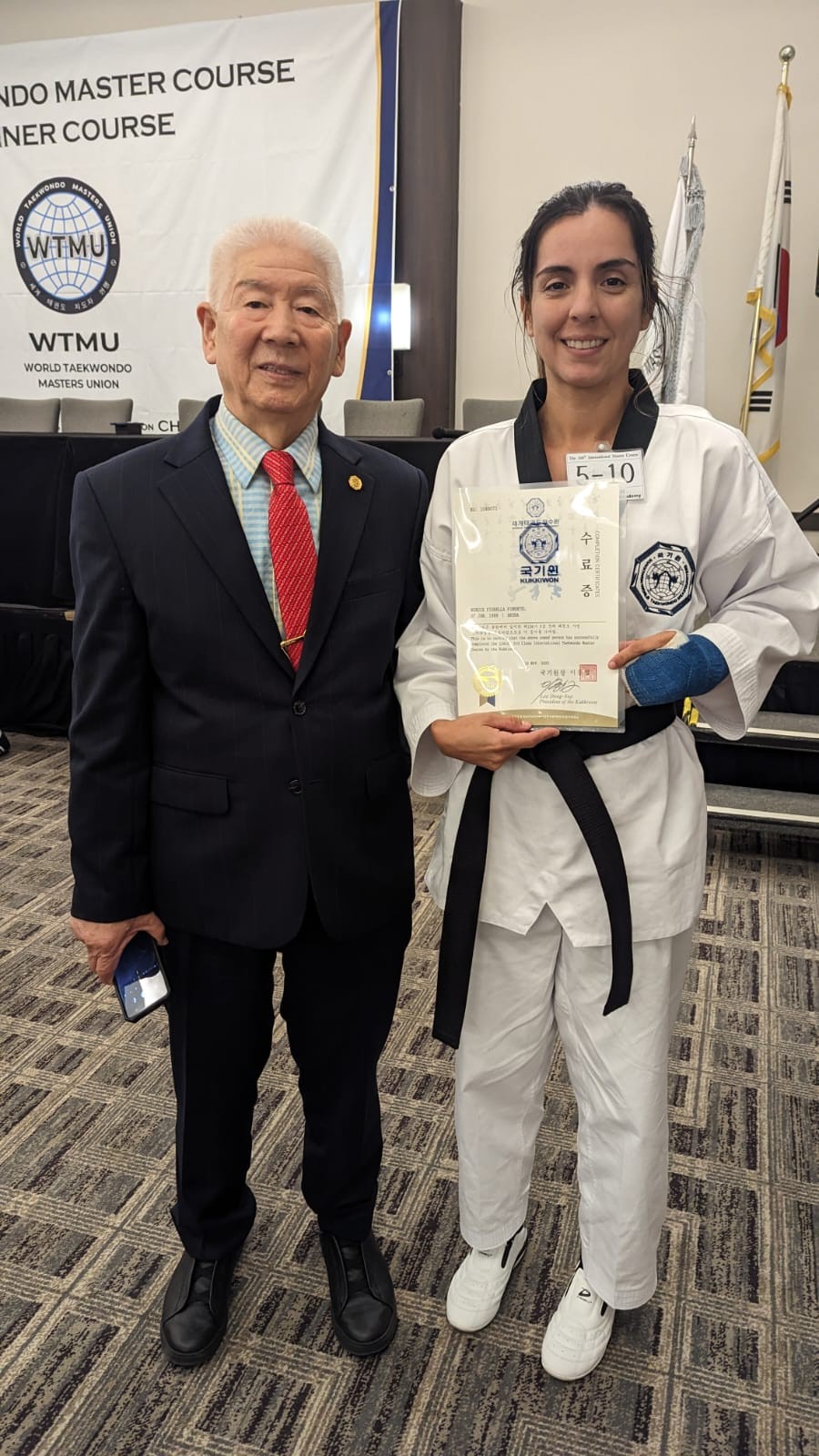 Aruba Taekwondo Masters y Instructornan a ricibi nan 'Kukkiwon ...