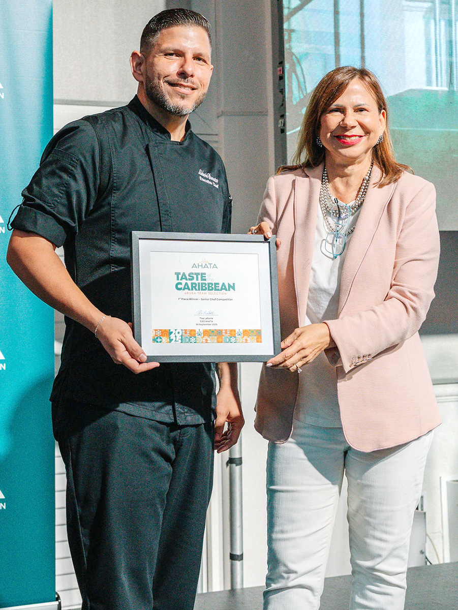 Chef Aldwin Donata a bira ganador y ta awor den Aruba Culinary Team