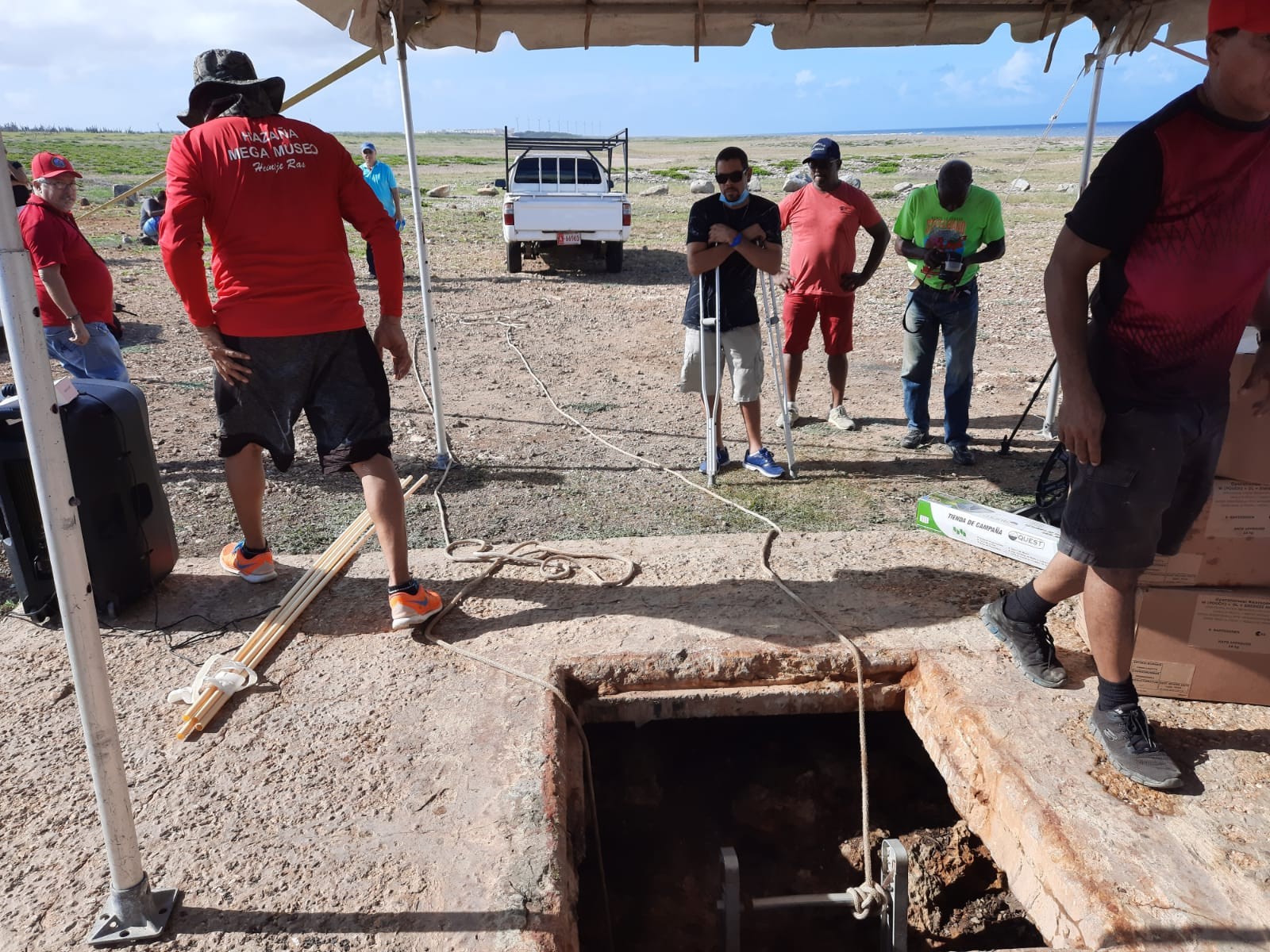 Heintje Ras ta keda 100 dia den scuridad di Mina di Fosfaat