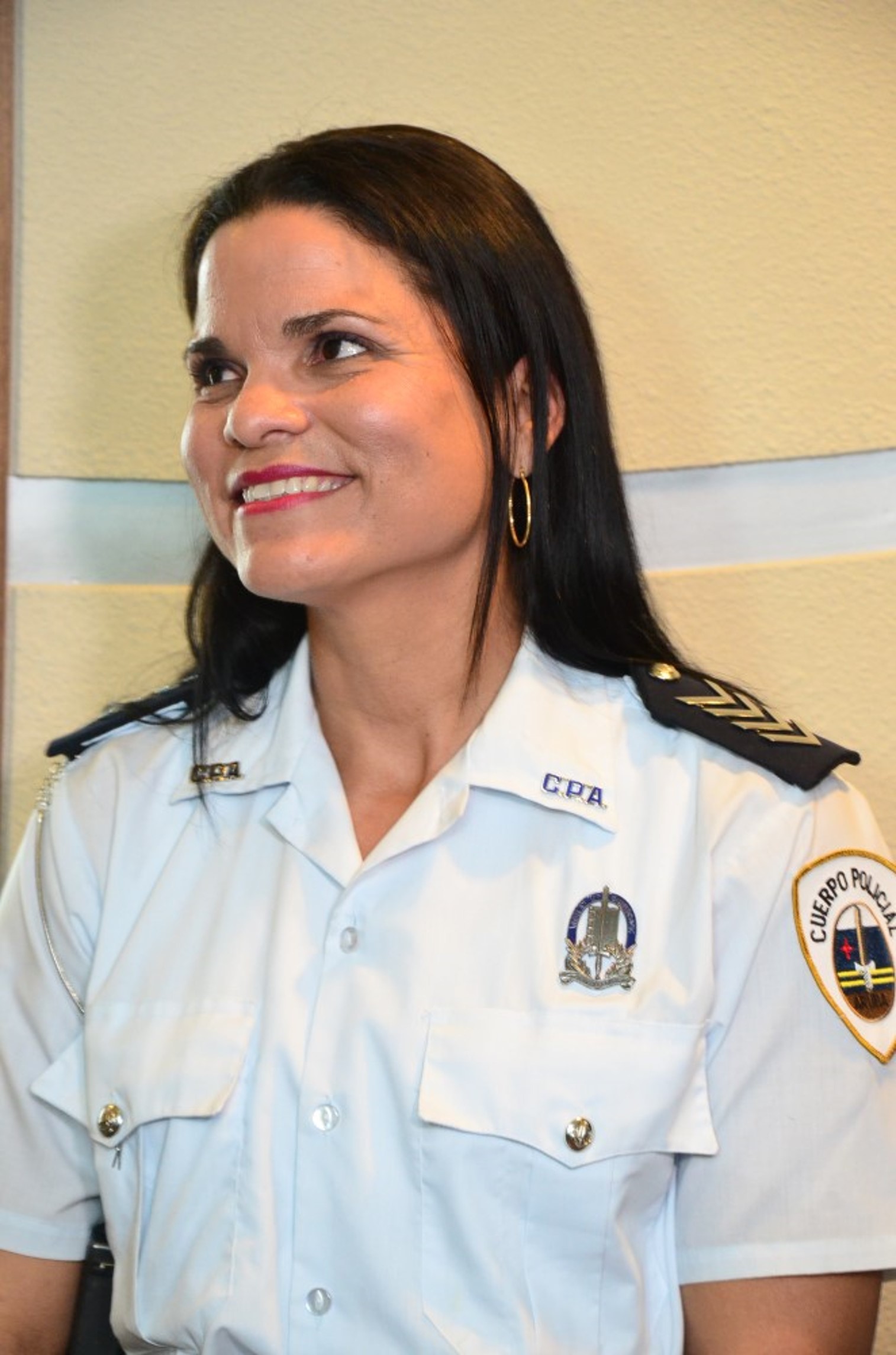 Liliana Rasmijn a bira oficialmente Vocero Policial di Aruba
