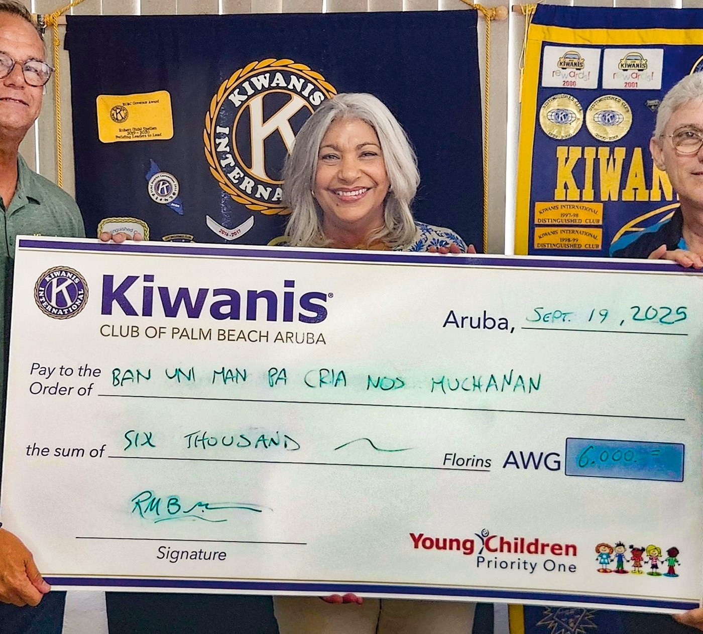 Michel Frank ta president nobo di Kiwanis Club of Palm Beach