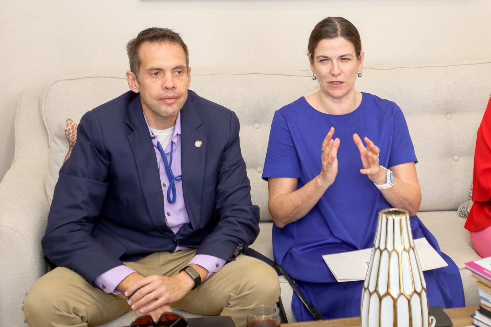 Ministro Xiomara Maduro a reuni cu Anna Paolini como representante nobo ...