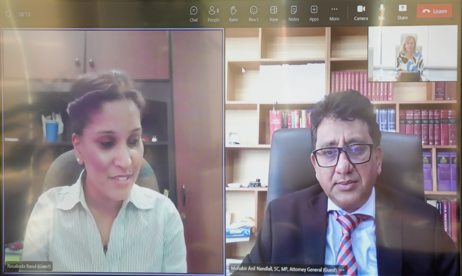 Premier Wever-Croes tabata tin un 'Zoom Meeting' cu 'Minister of Legal ...
