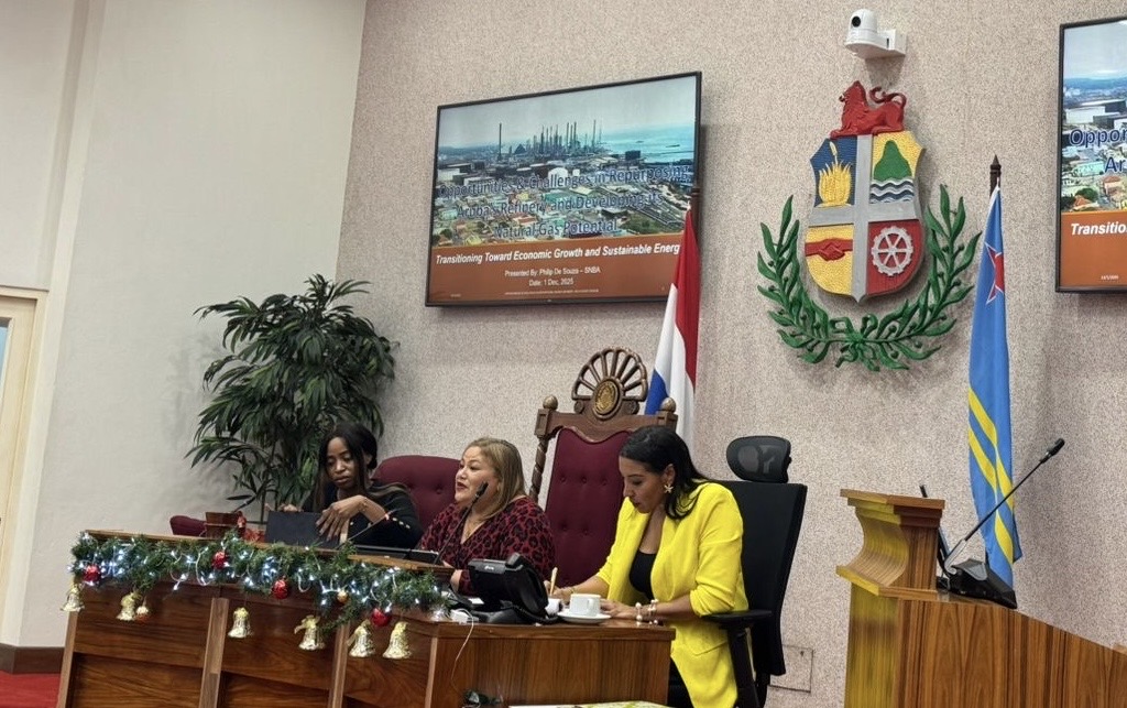 SNBA a presenta y splica nan vision pa San Nicolas na Comision di Finanzas