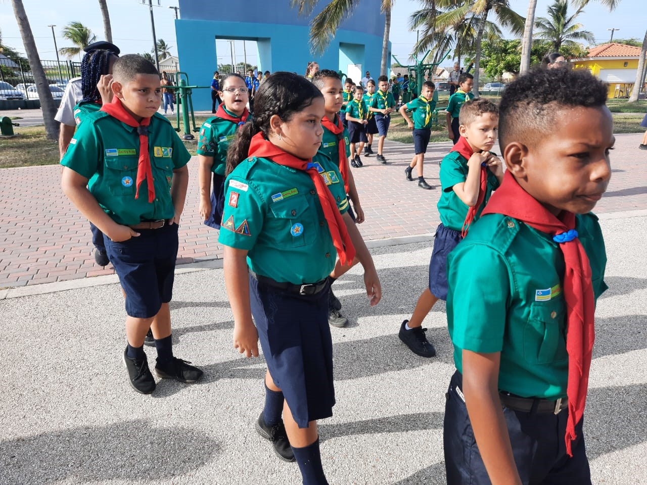 Scouting Aruba a celebra Dia di San Jorge na un forma sublime!